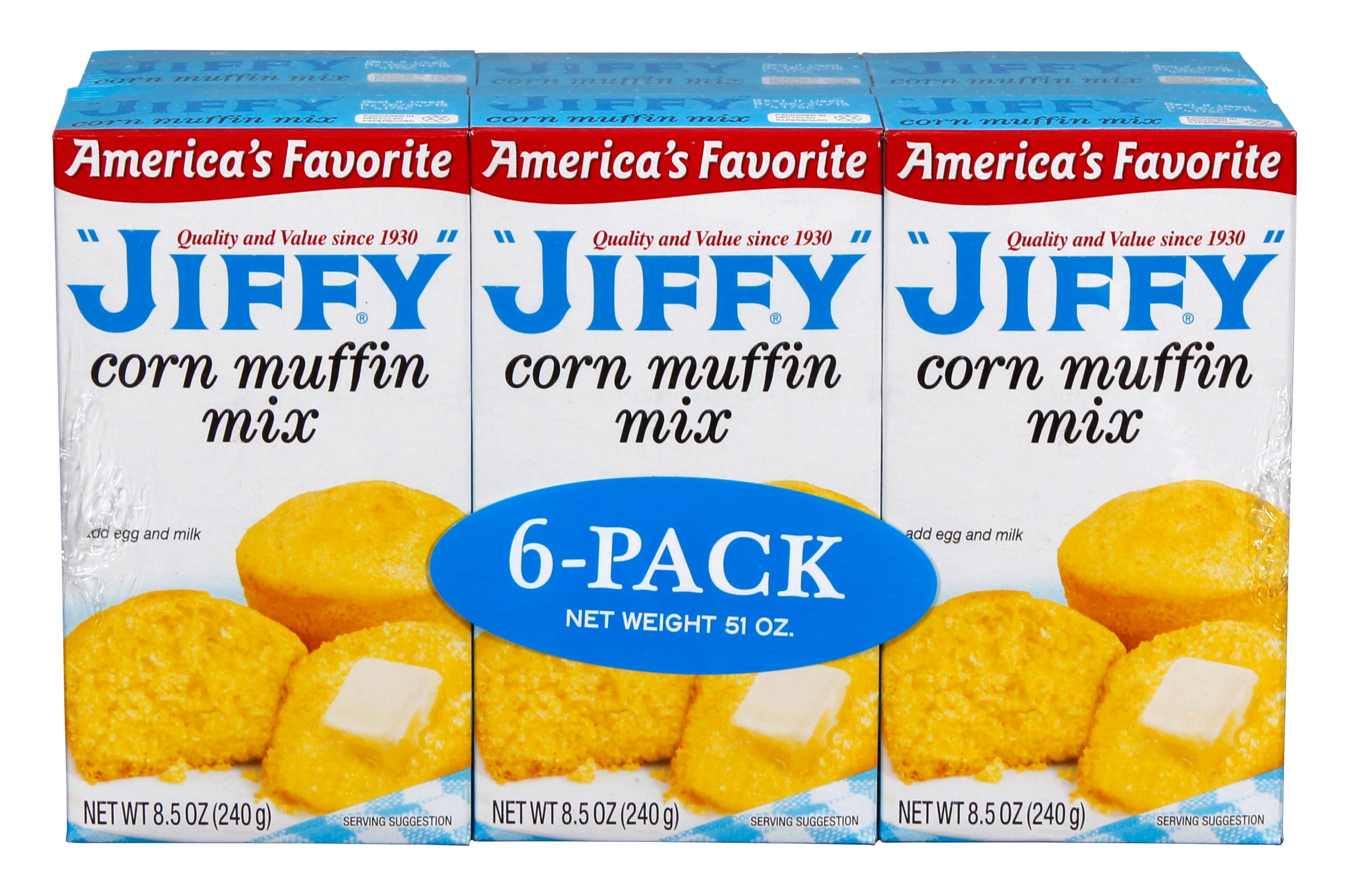 Jiffy Corn Muffin Mix 6 Pk Boxes Shop Baking Mixes At H E B