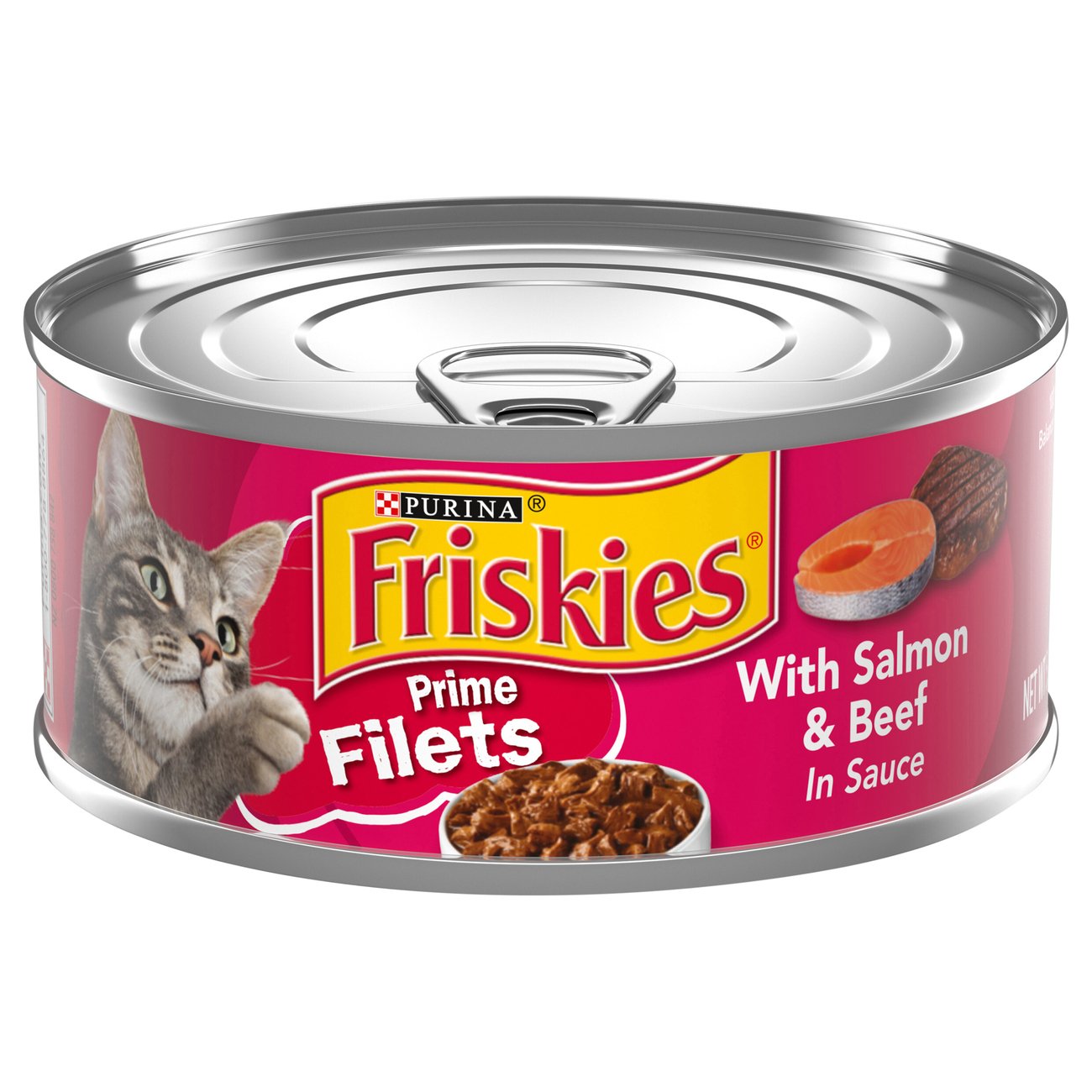 Friskies Prime Filets with Salmon & Beef Wet Cat Food - Shop Food at H-E-B