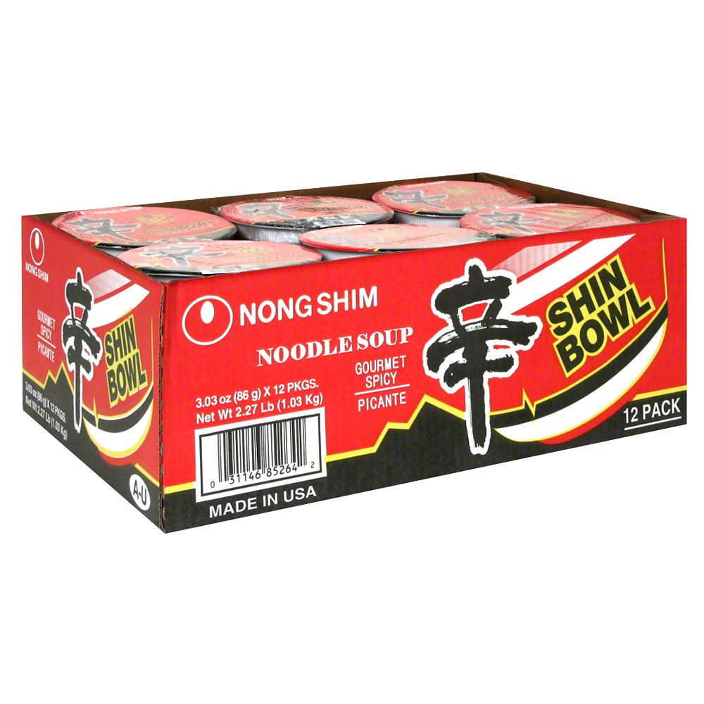 Nong Shim Gourmet Spicy Shin Bowl Noodle Soup Shop Soups And Chili At H E B
