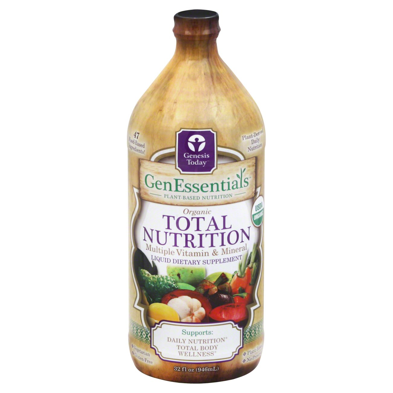 Genesis Today GenEssentials Organic Total Nutrition Multiple Vitamin ...