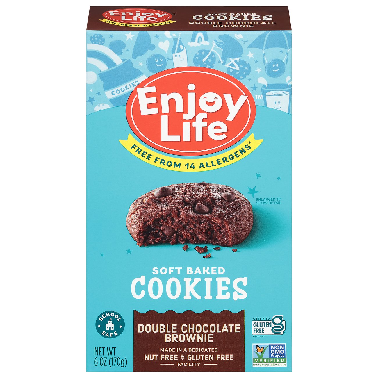 Enjoy Life Gluten Free Allergy Friendly Double Chocolate Brownie Vegan ...