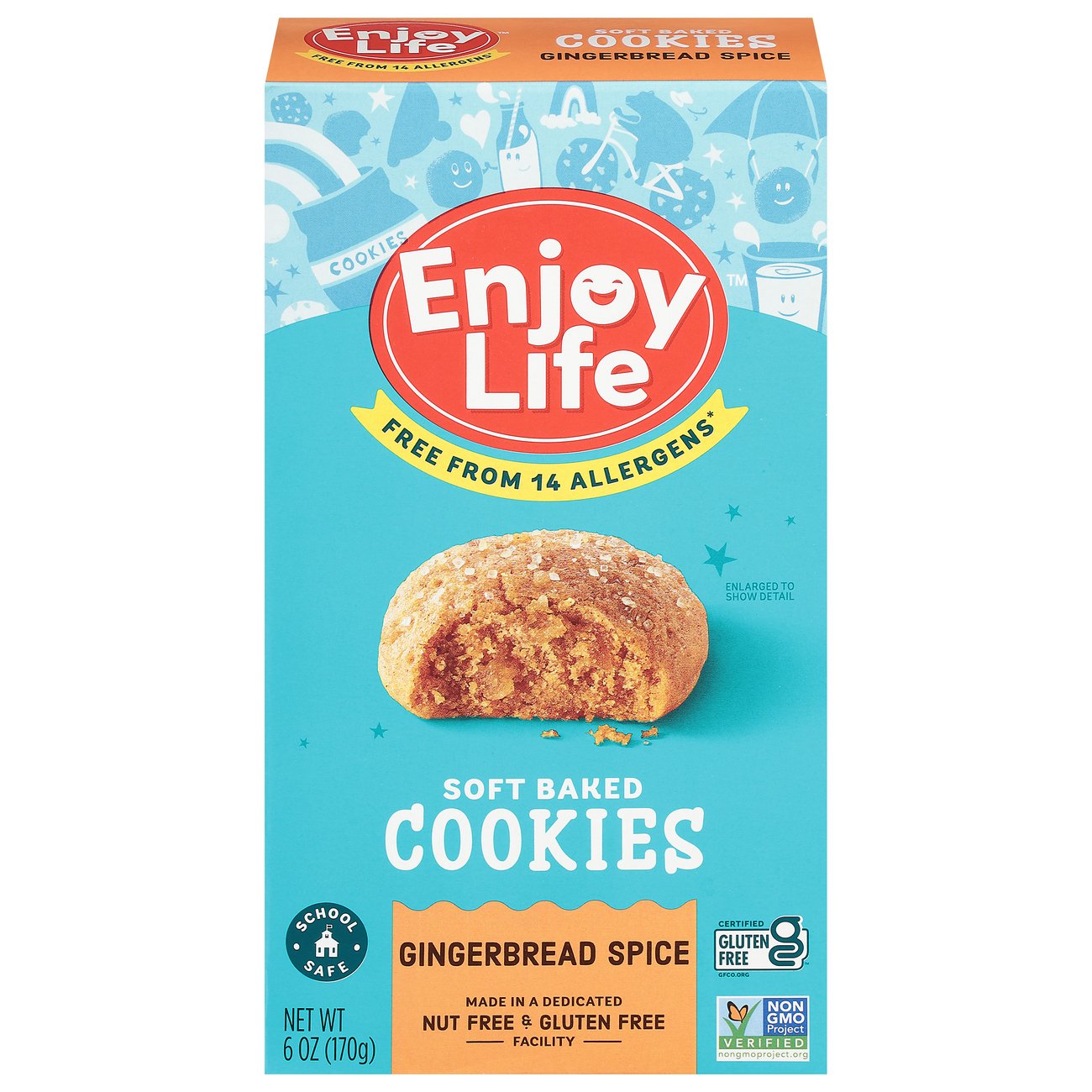 Enjoy Life Gluten Free Allergy Friendly Gingerbread Spice Vegan Soft ...