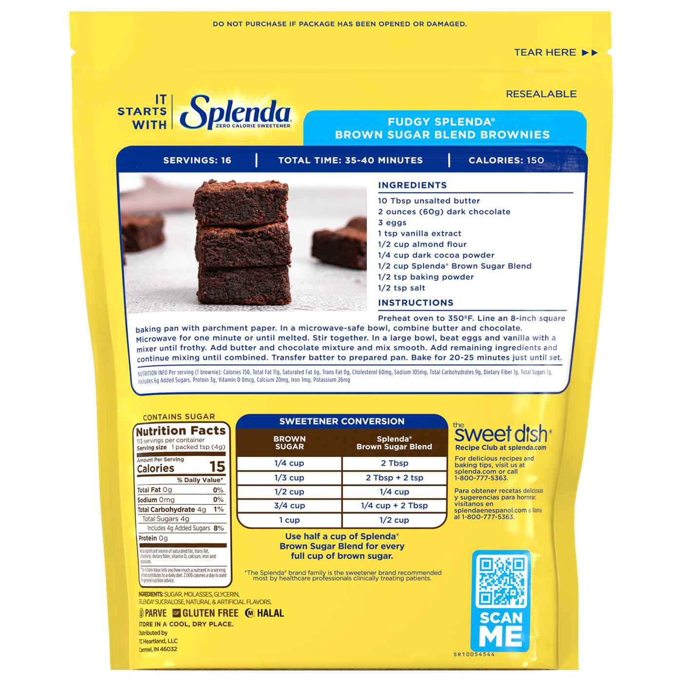 Splenda Brown Sugar Blend for Baking - Shop Sugar substitutes at H-E-B