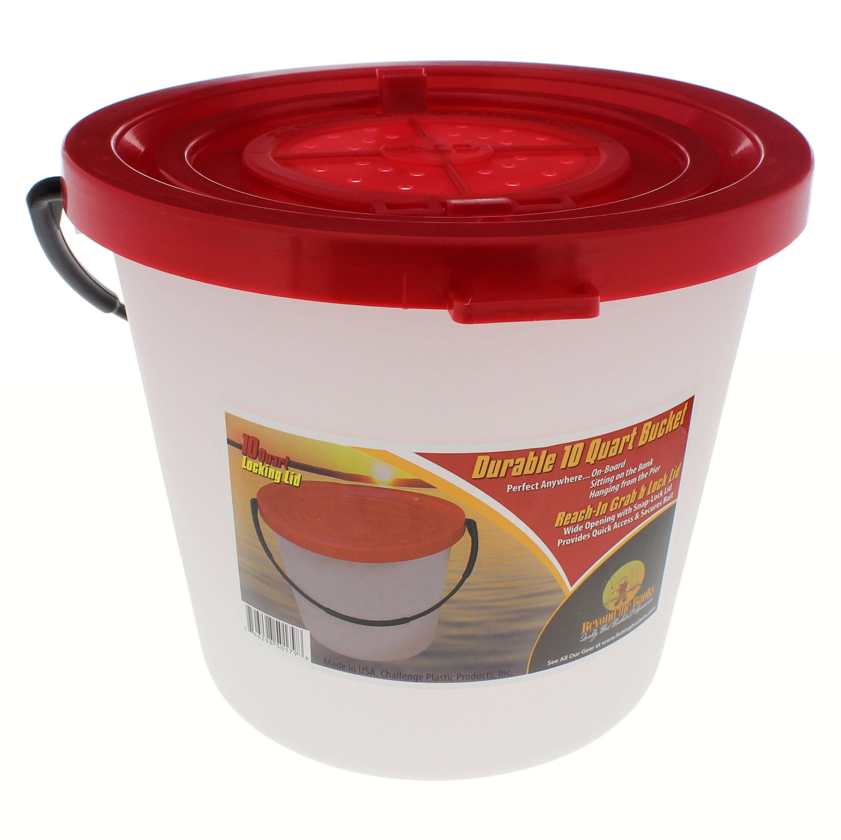 Challenge Plastic Products 10 QT Bait Bucket - Shop Fishing at H-E-B