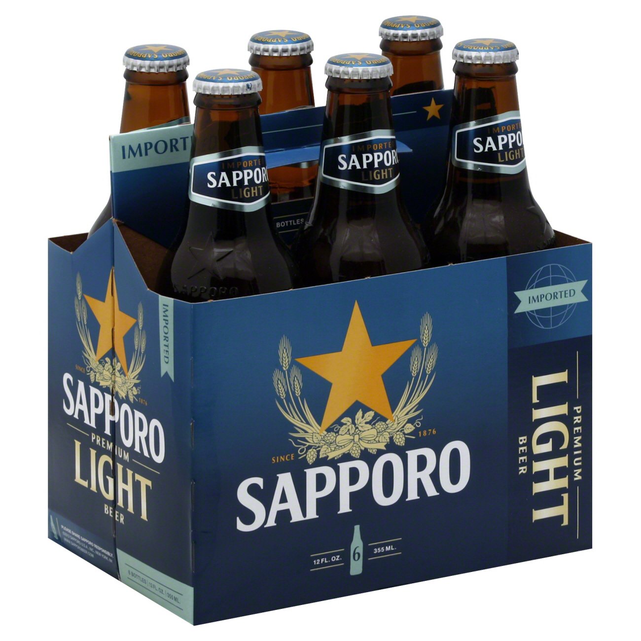 Sapporo Light Premium 6 pk Bottles - Shop Beer at H-E-B