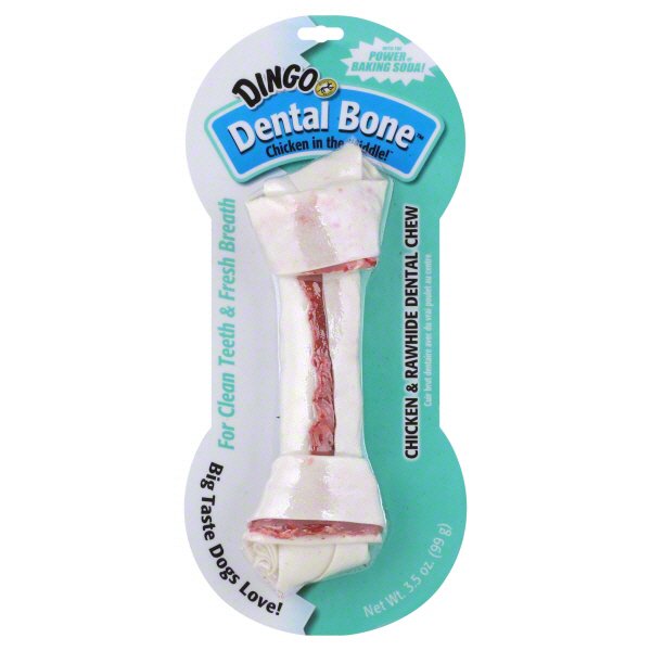 Dingo Dental Bone Chicken and Rawhide Dental Chew - Shop Dogs at H-E-B