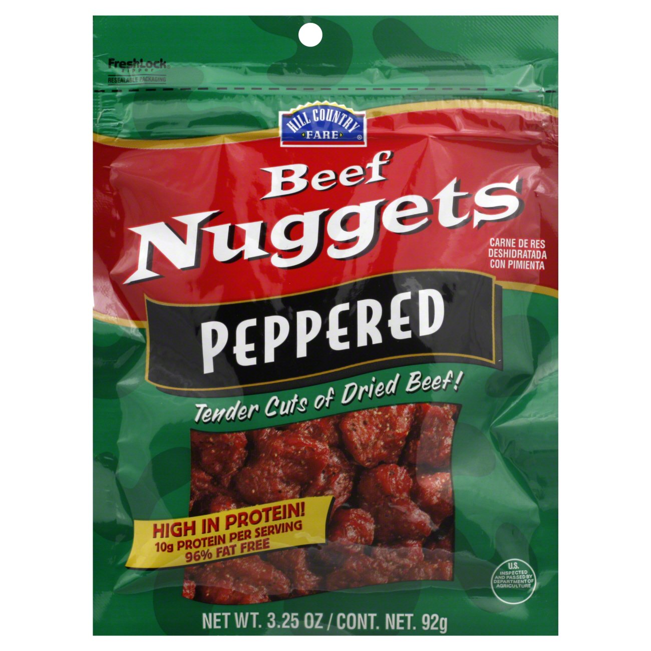 Hill Country Fare Peppered Beef Nuggets - Shop Jerky at H-E-B