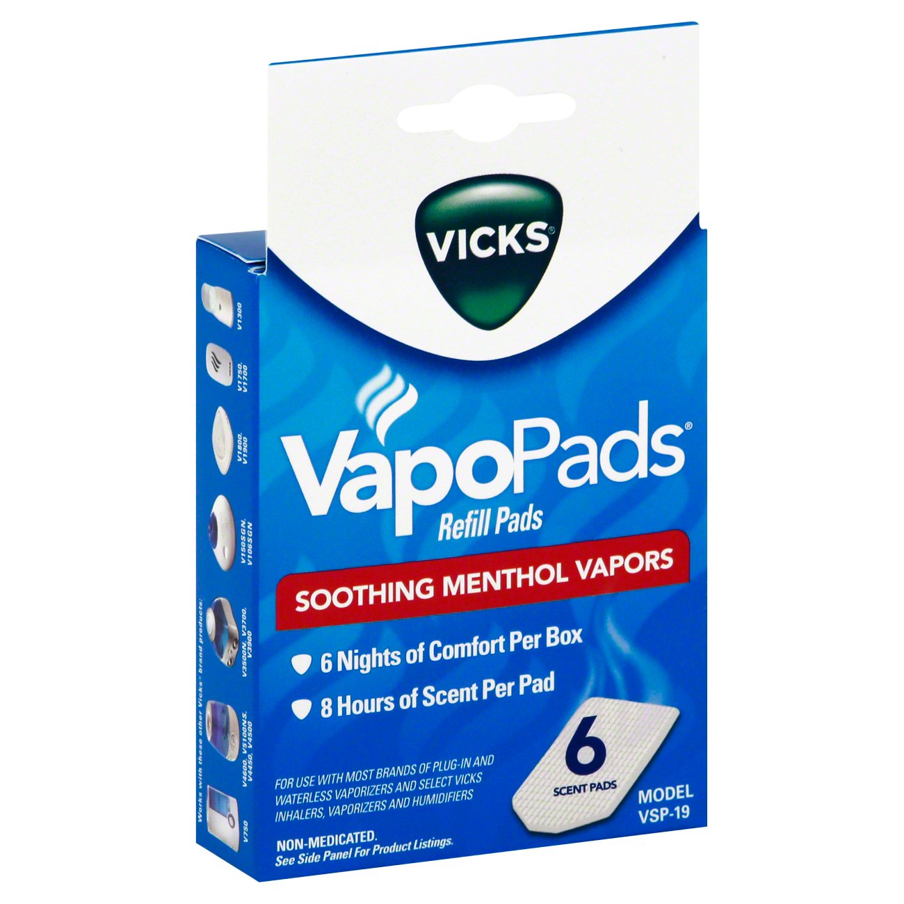 Vicks VapoPads Soothing Menthol Vapors Refill Scent Pads - Shop ...