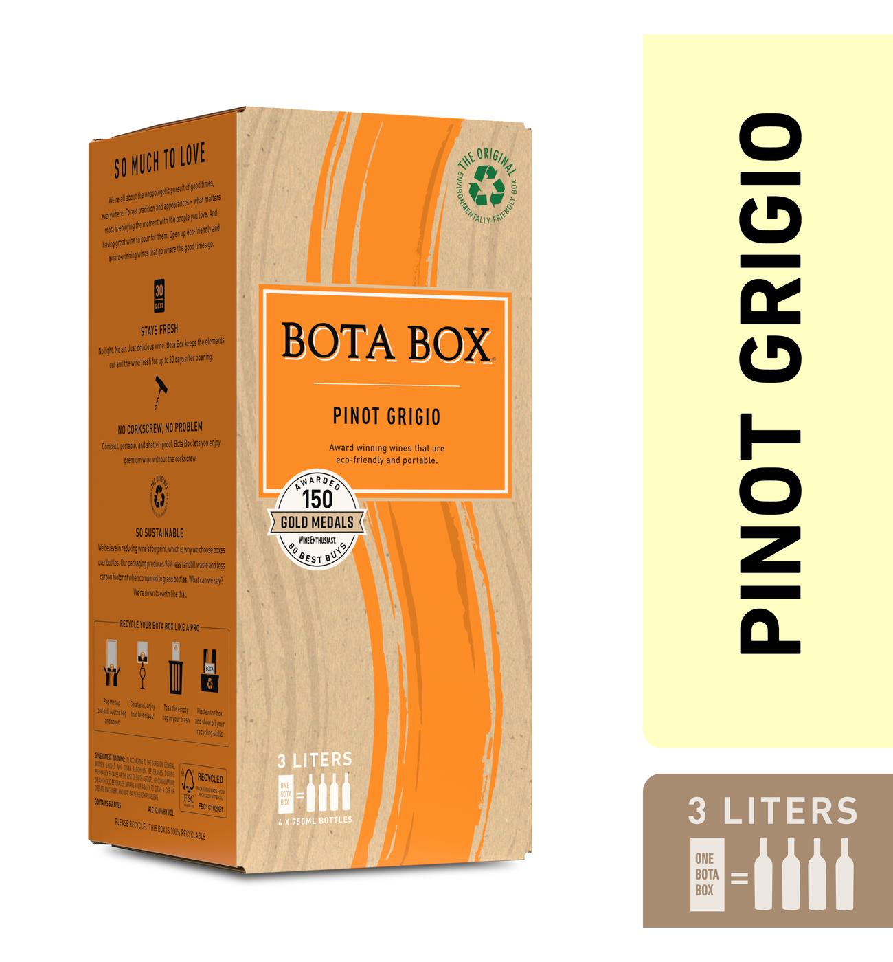 Bota Box Pinot Grigio White Wine - Shop Wine at H-E-B