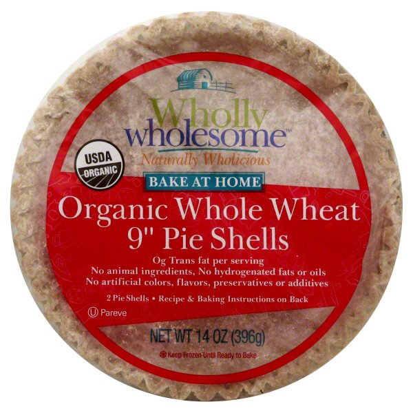 Wholly Wholesome Bake At Home Healthy 9 in Pie Shells Whole Wheat ...