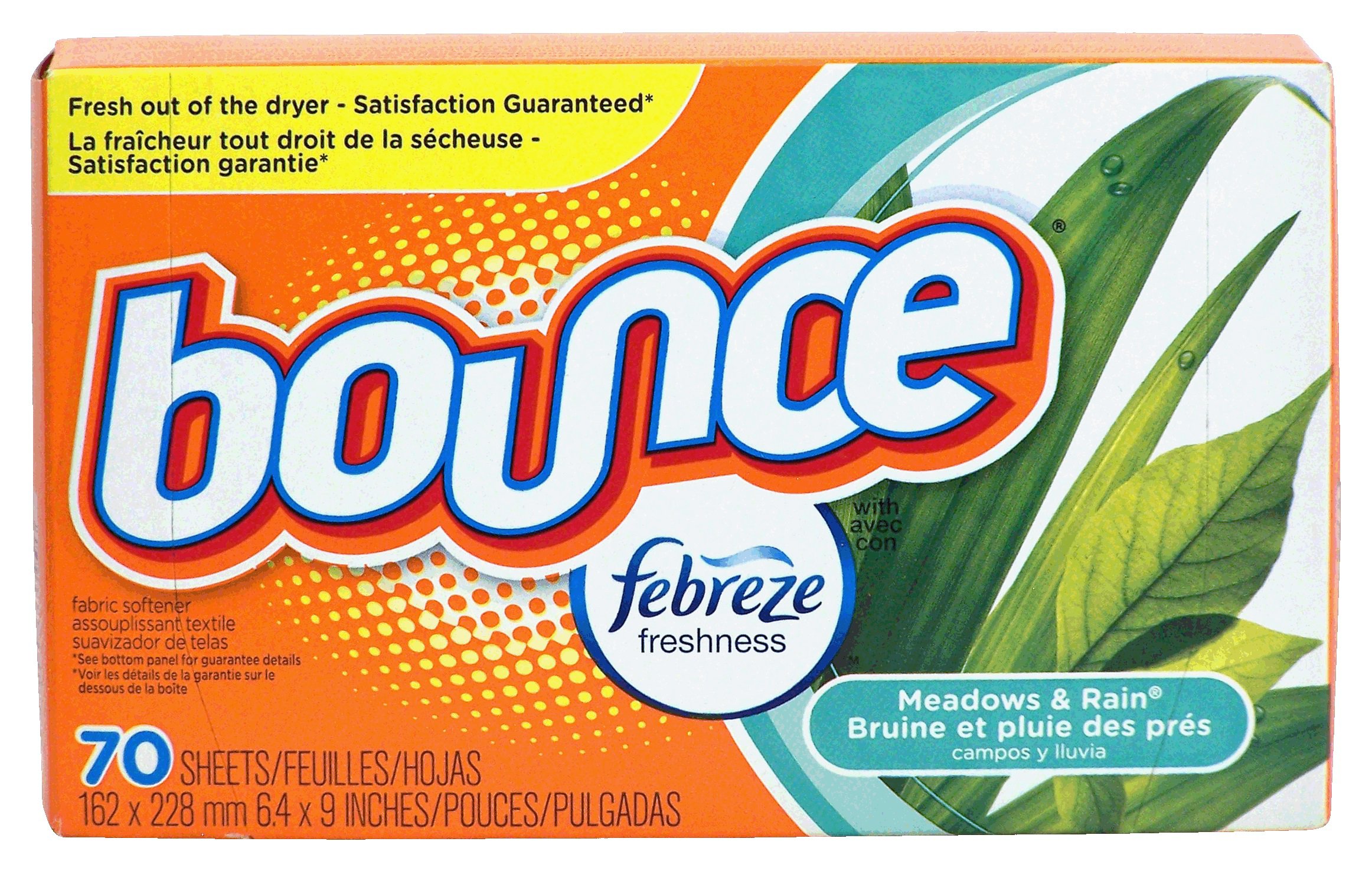 Bounce Meadows and Rain Fabric Softener With Febreze Fresh Scent - Shop ...