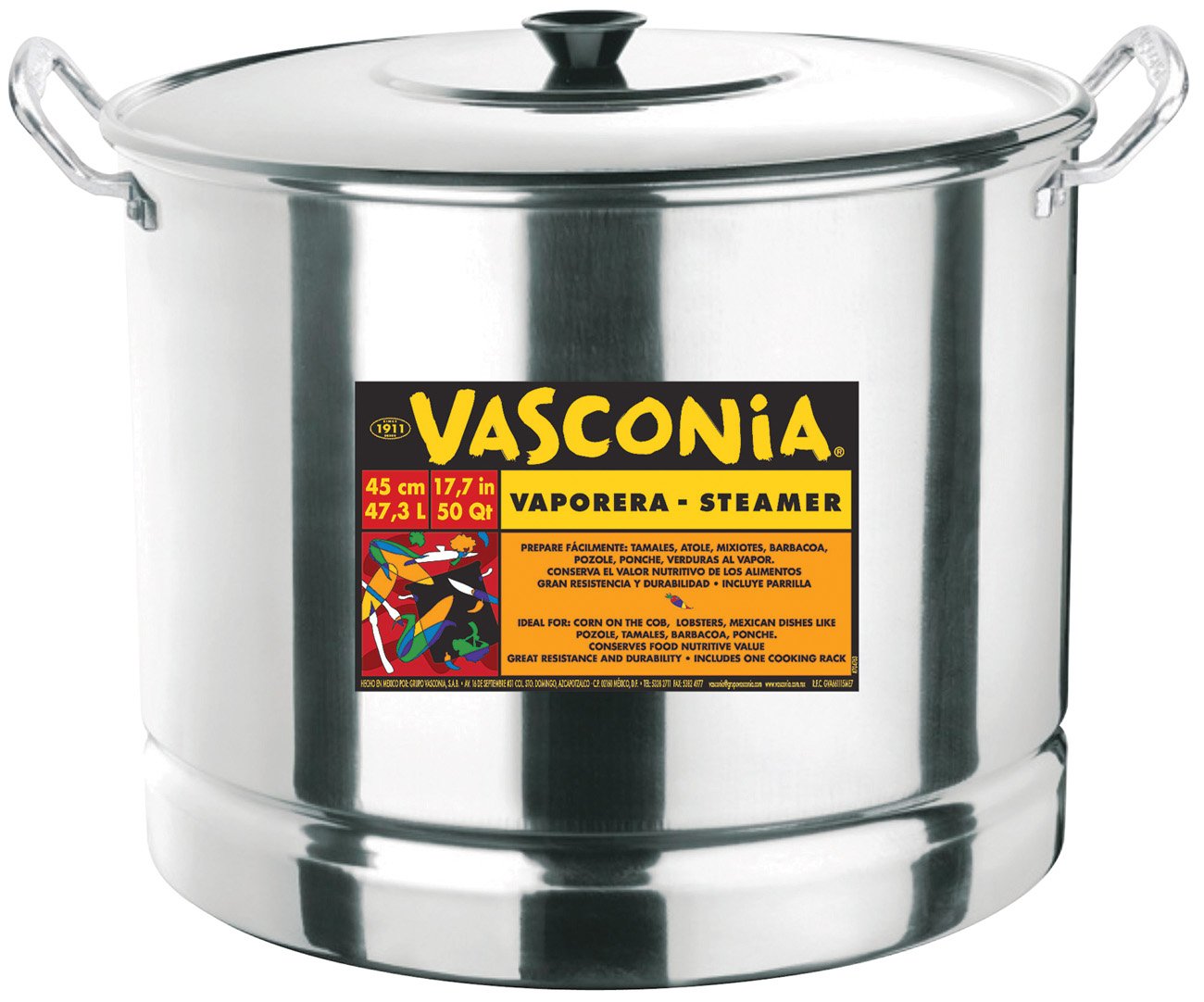 Vasconia Steamer Pot 50 Quart - Shop Stock pots & sauce pans at H-E-B