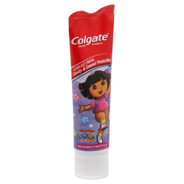Colgate Dora The Explorer Mild Bubble Fruit Fluoride Toothpaste - Shop ...