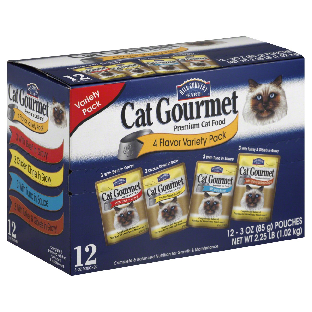 Hill Country Fare Cat Gourmet Premium Variety Pack Cat Food - Shop Food ...