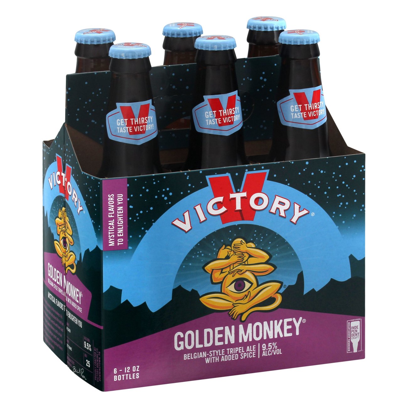 Victory Golden Monkey Belgian-Style Tripel Craft Beer 6 pk Bottles ...