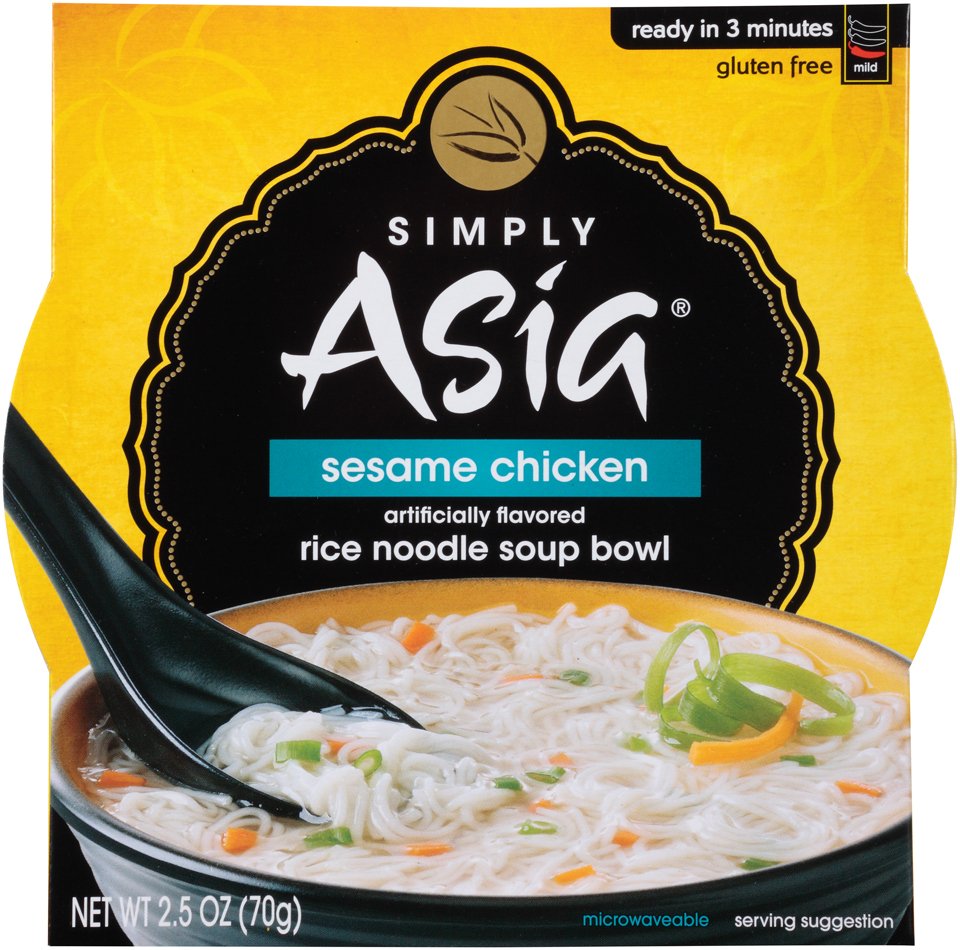 Simply Asia Sesame Chicken Rice Noodle Soup Bowl - Shop Soups & Chili ...