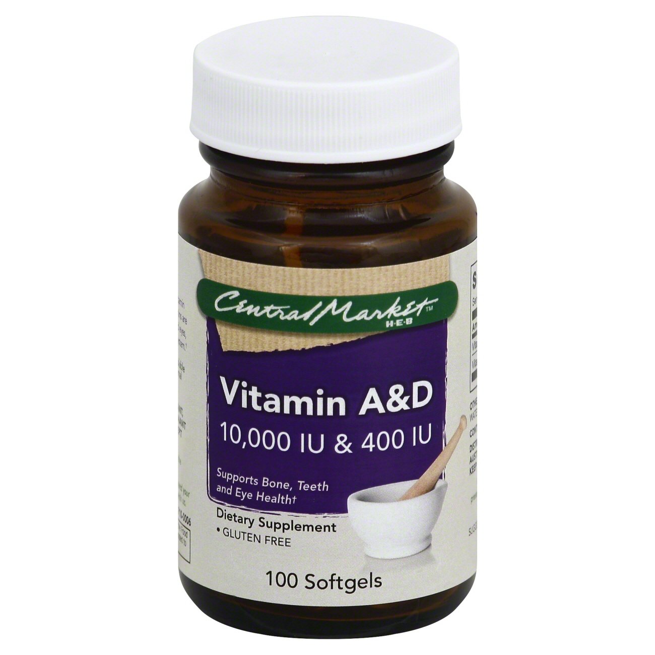 Central Market Vitamin A and D 10000 IU and 400 IU Softgels - Shop ...