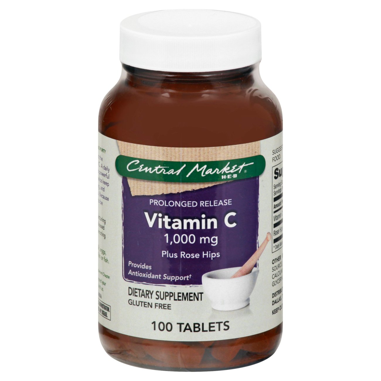 Central Market Vitamin C Plus Rose Hips Prolonged Release 1000 mg ...