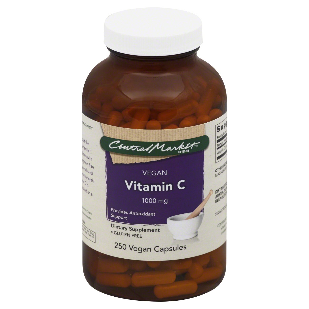 Central Market Vitamin C 1000 mg Vegan Capsules - Shop Vitamins A-Z at ...
