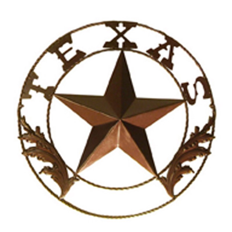 Interpro Metal 12 Inch Texas Star with Wire Braid - Shop Outdoor decor ...