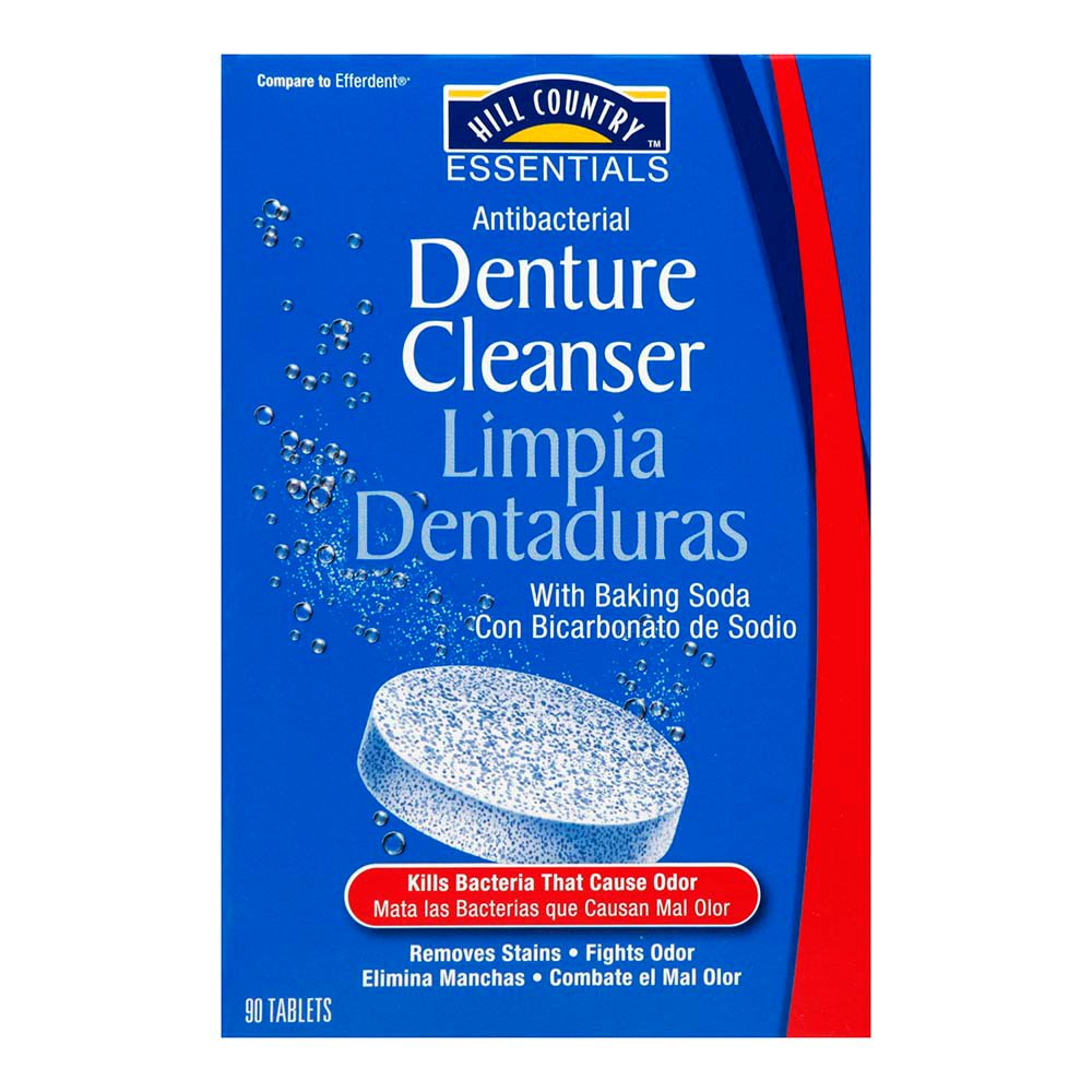 Hill Country Essentials Antibacterial Denture Cleanser With Baking Soda ...