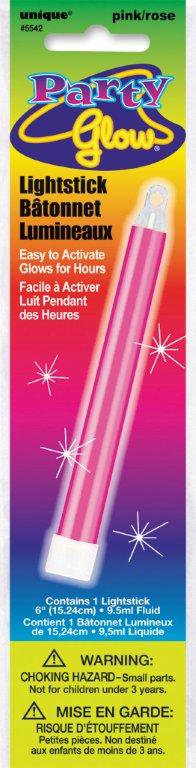Unique Unique Glow Lightstick, Pink 6 in - Shop Favors at H-E-B