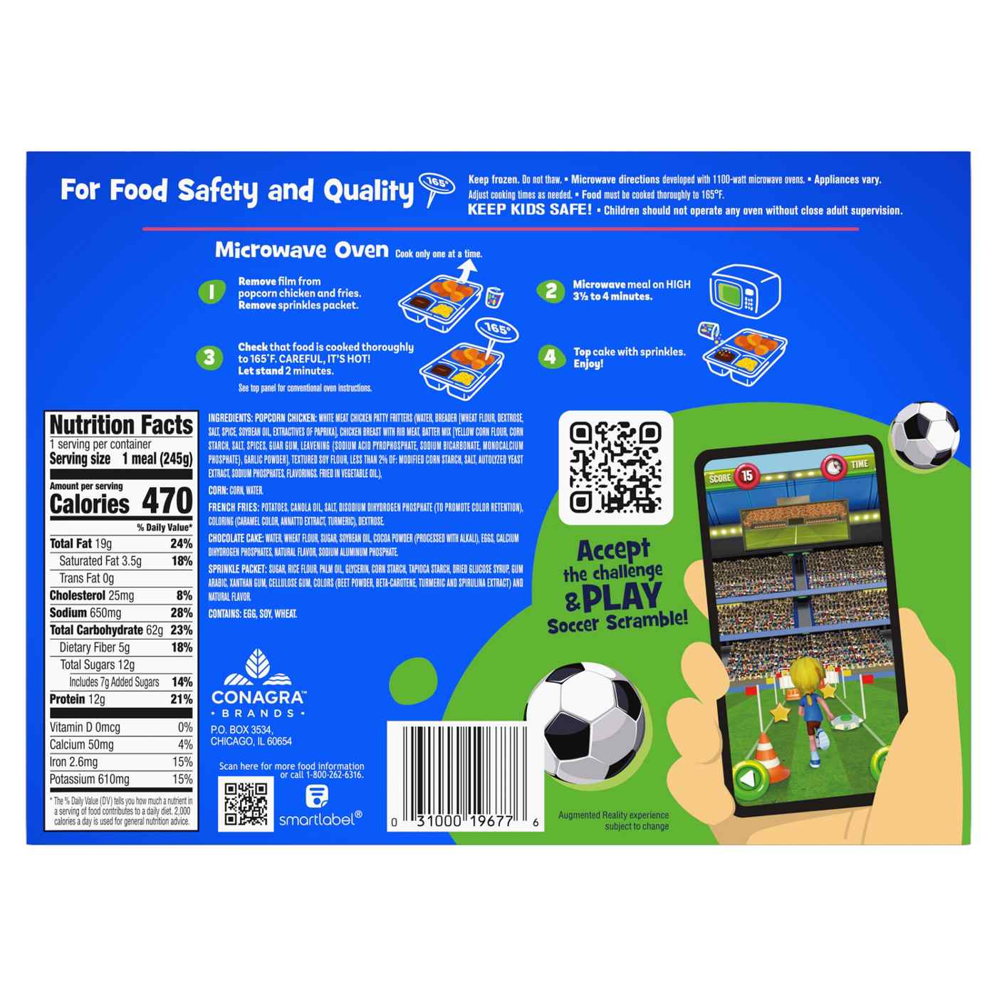 Kid Cuisine Popcorn Chicken Frozen Meal - Shop Entrees & sides at H-E-B