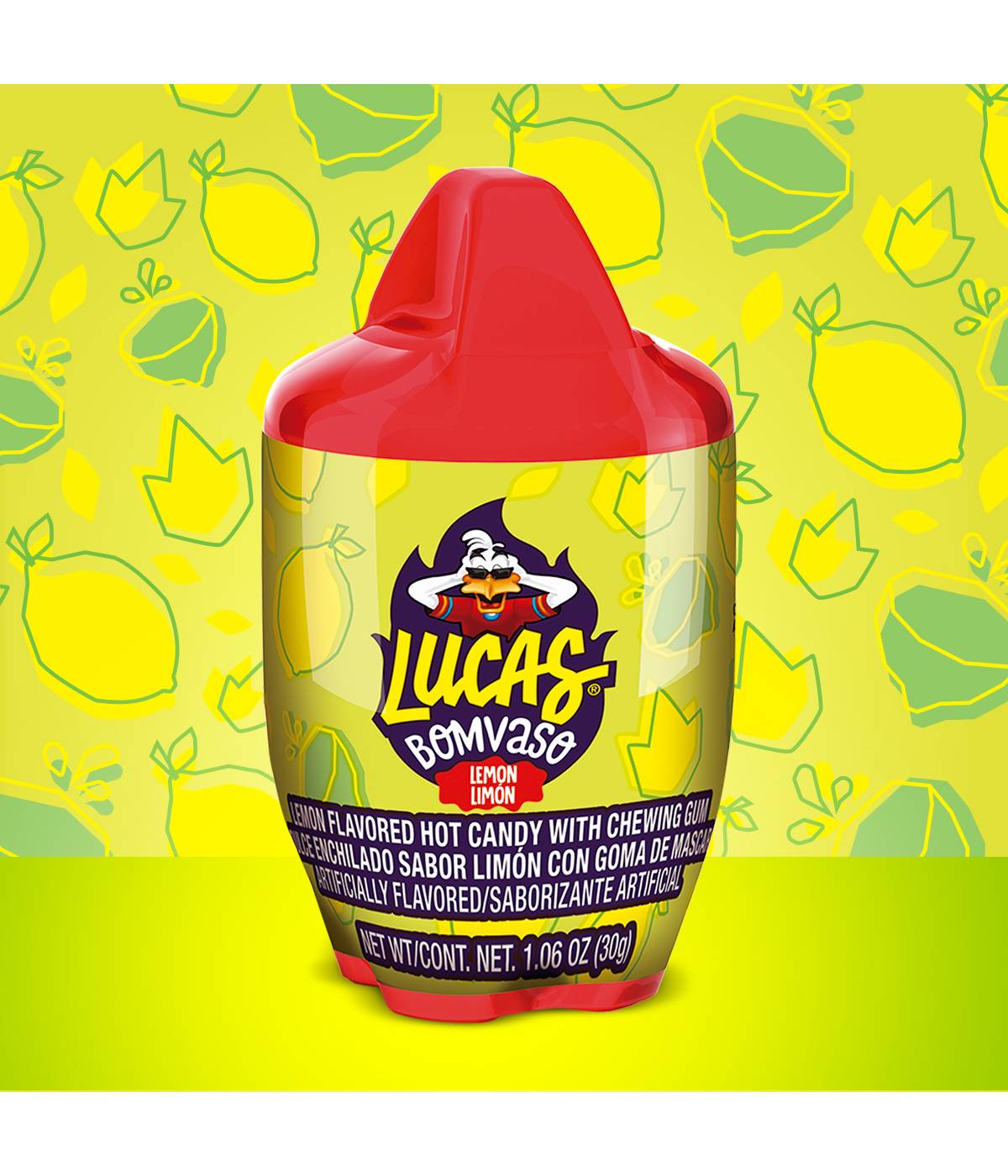 Lucas Bomvaso Lemon Candy with Chewing Gum - Shop Candy at H-E-B