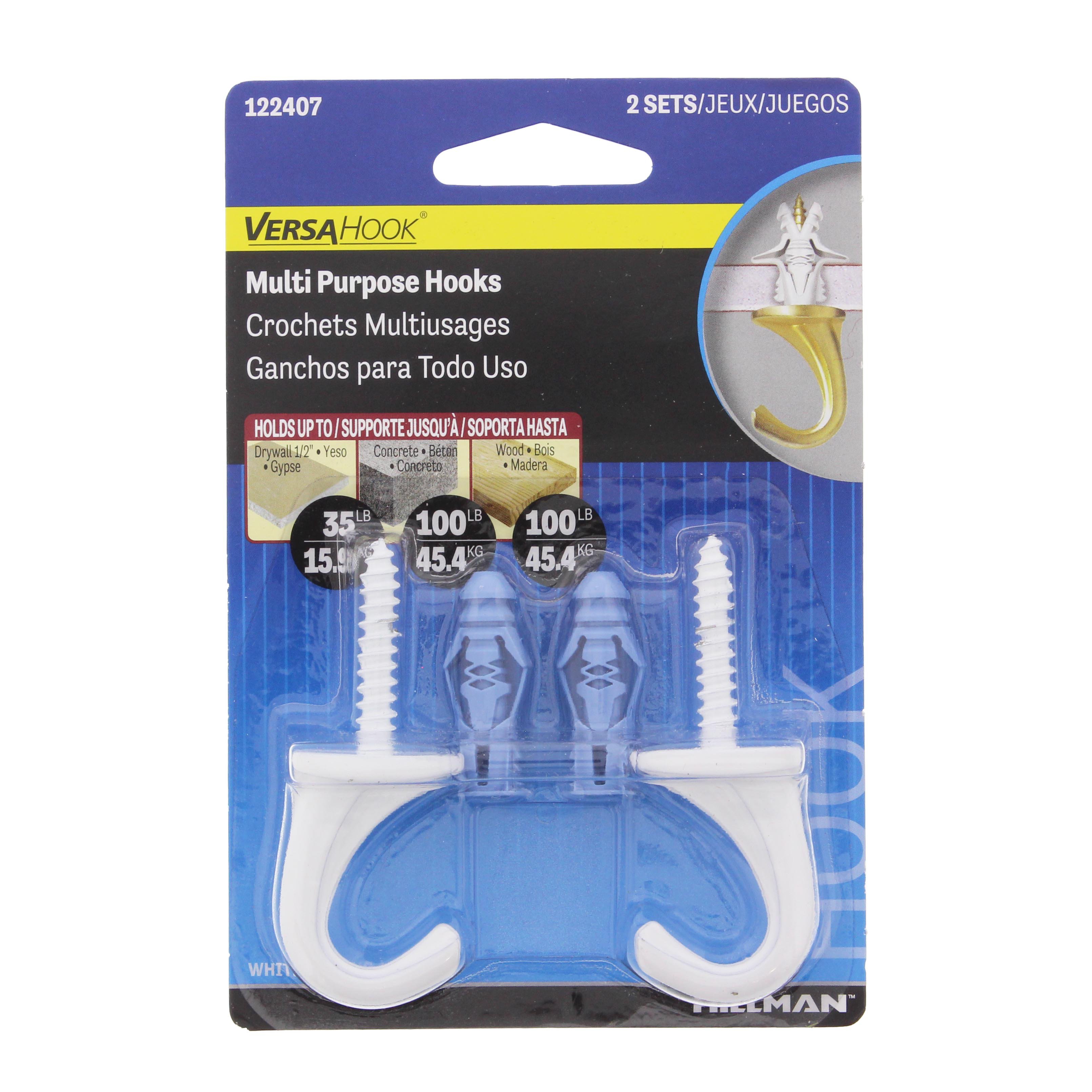 The Hillman Group White Versa Hooks - Shop Hooks & picture hangers at H-E-B