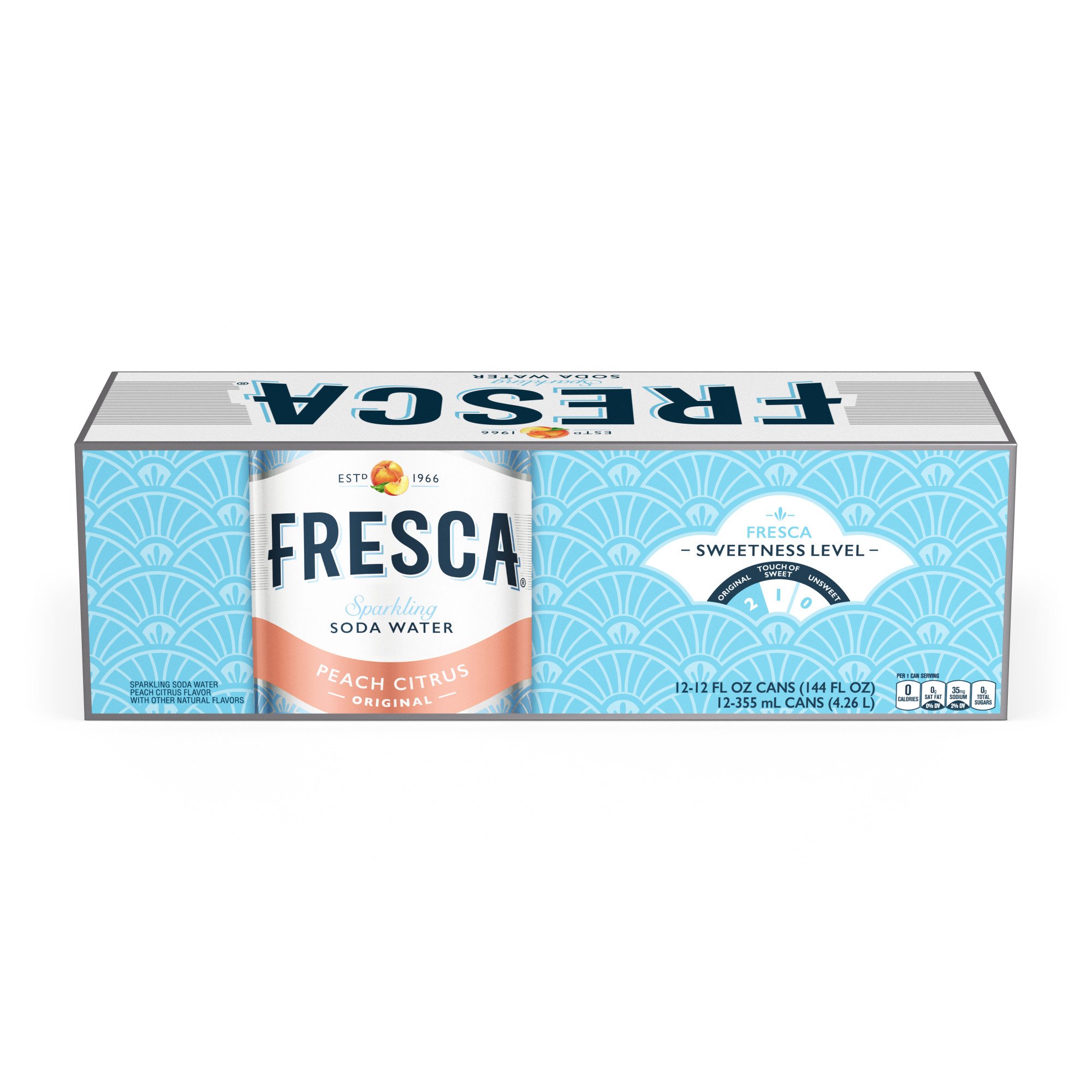 Fresca Peach Citrus Flavored Soda 12 oz Cans - Shop Soda at H-E-B