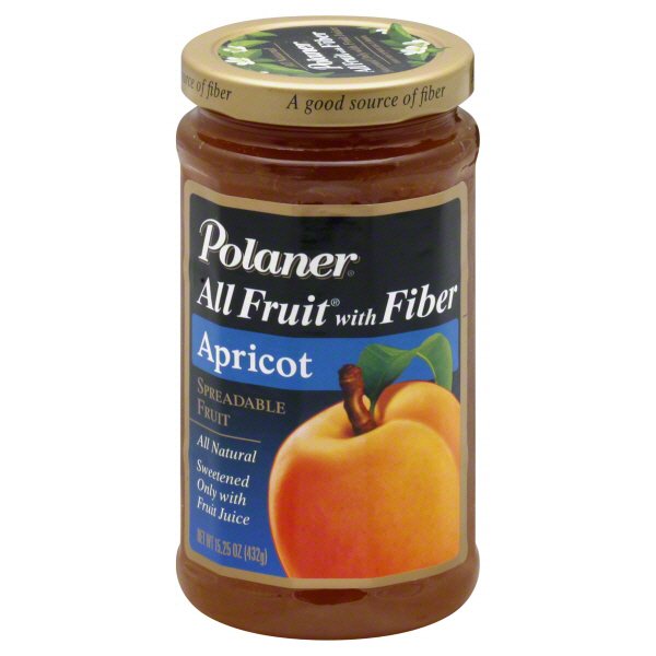 Polaner All Fruit with Fiber Apricot Spreadable Fruit - Shop Jelly ...