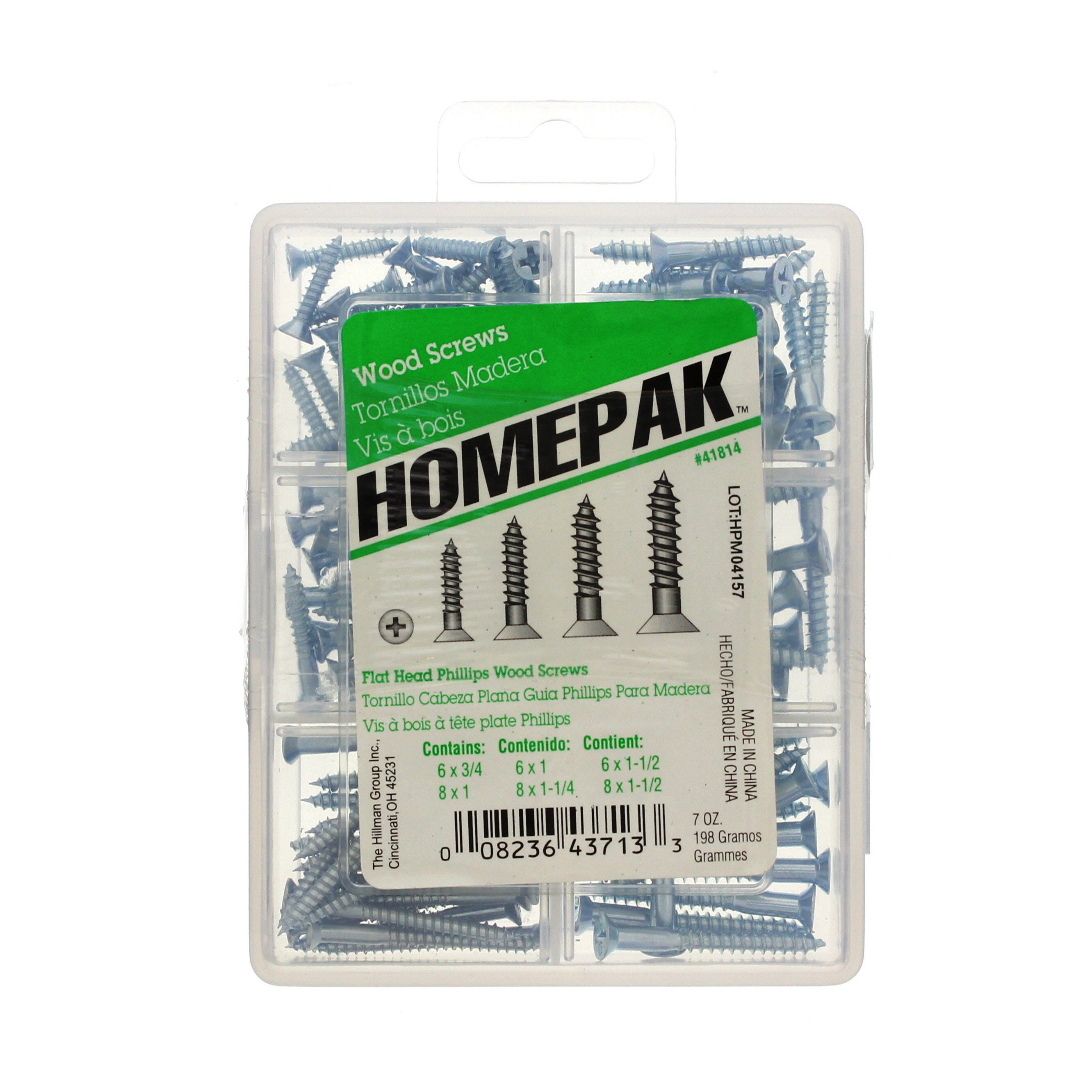 The Hillman Group Flay Head Philips Wood Screws Homepak - Shop Nails ...