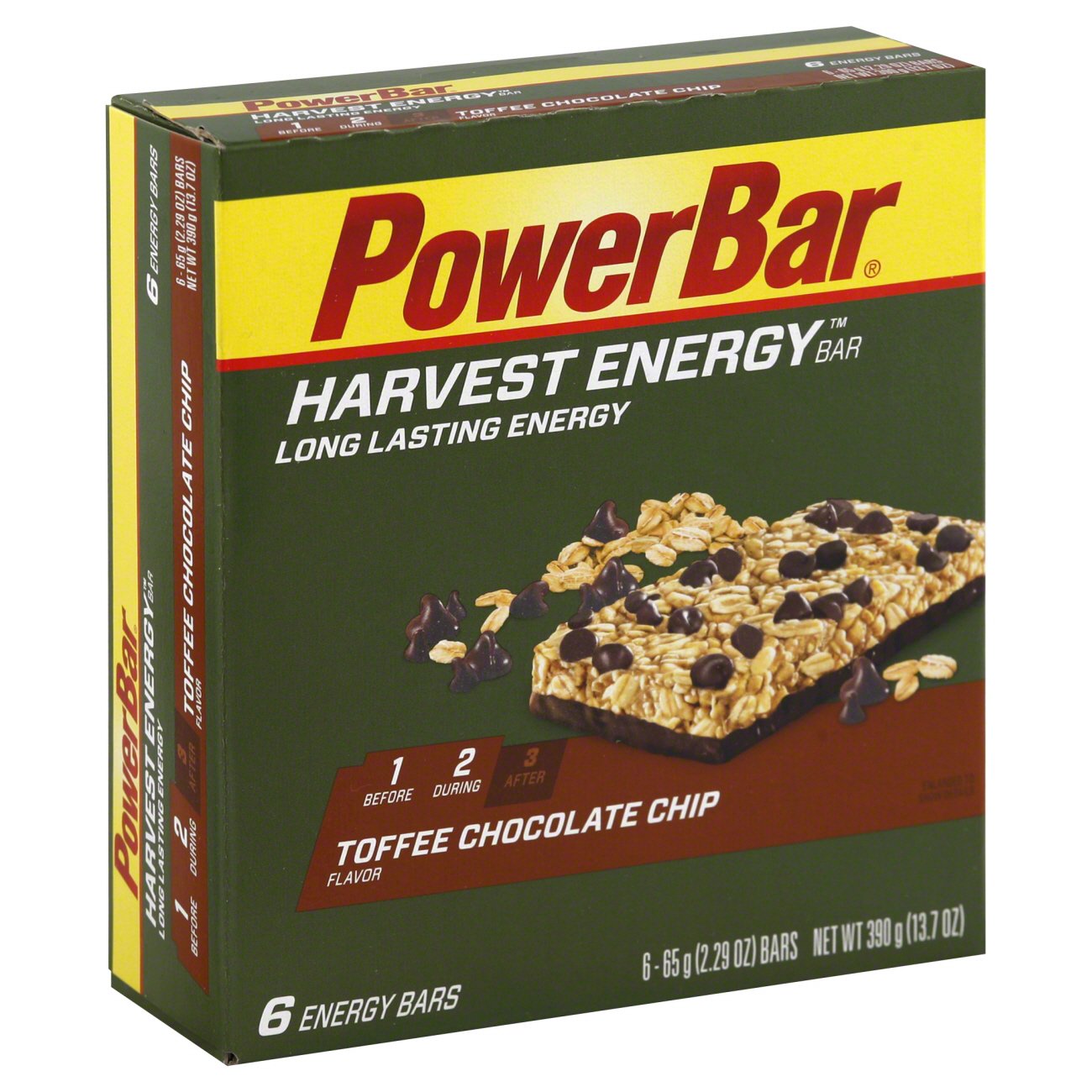 PowerBar Harvest Energy Toffee Chocolate Chip Bar - Shop Granola ...