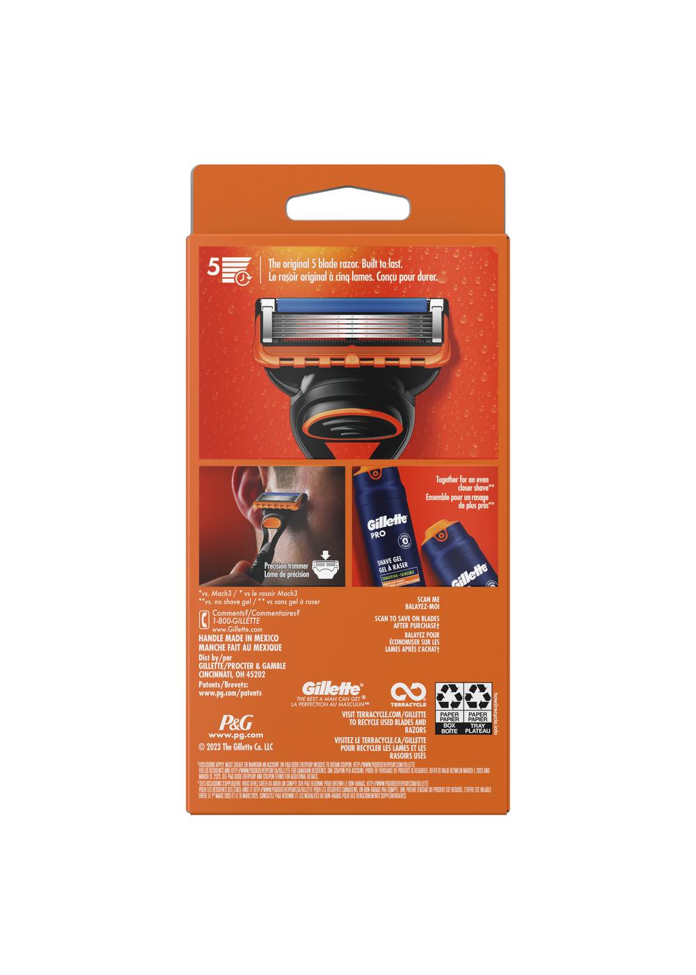 Gillette Fusion5 Razor + 2 Blade Refills - Shop Razors & blades at H-E-B