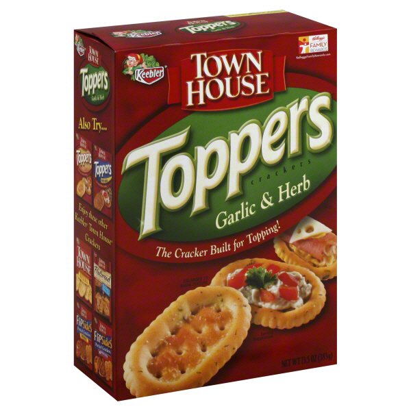 Keebler Town House Toppers Garlic and Herb Crackers - Shop Crackers ...