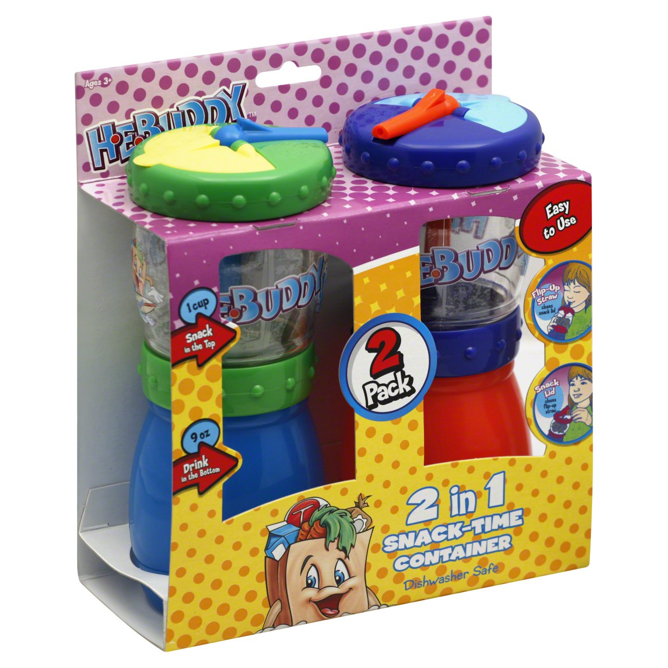 H-E-Buddy 2-in-1 Snack-Time Containers - Shop Feeding at H-E-B