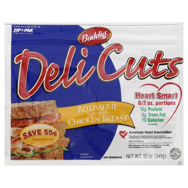Buddig Deli Cuts Rotisserie Flavored Chicken Breast - Shop Meat at H-E-B