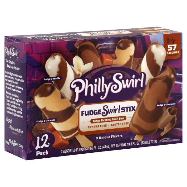 PhillySwirl Fudge Swirl Stix - Shop Ice Cream & Treats at H-E-B