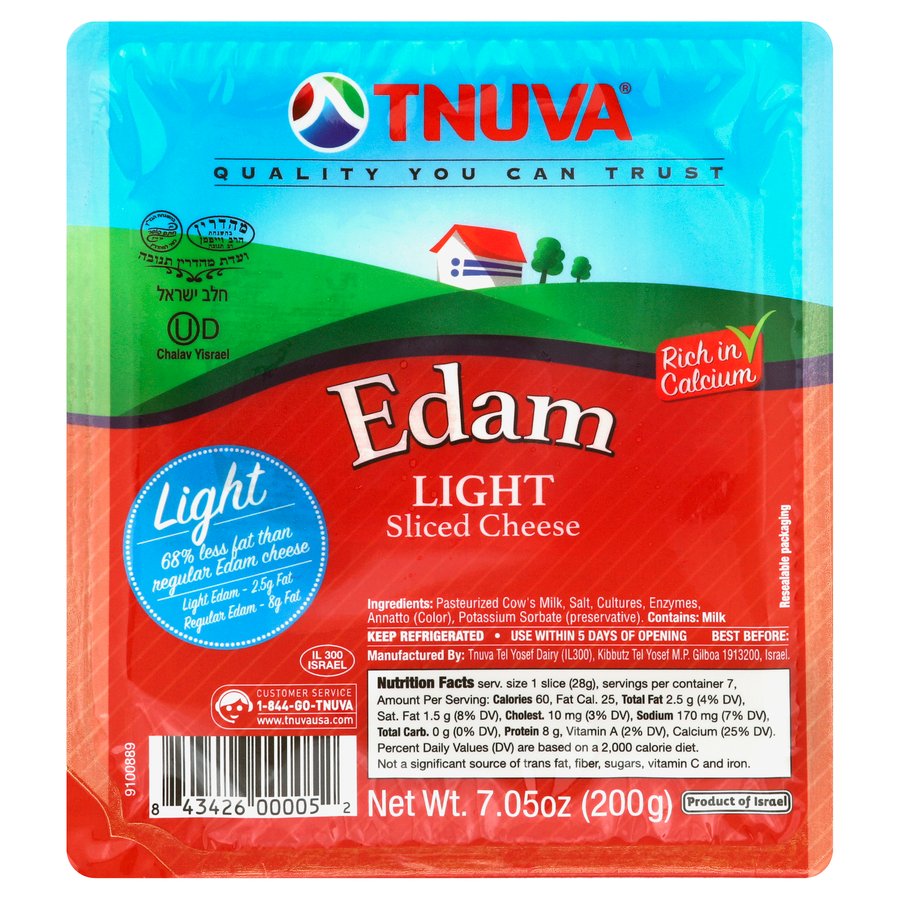 Tnuva Edem Light Sliced Cheese - Shop Cheese at H-E-B