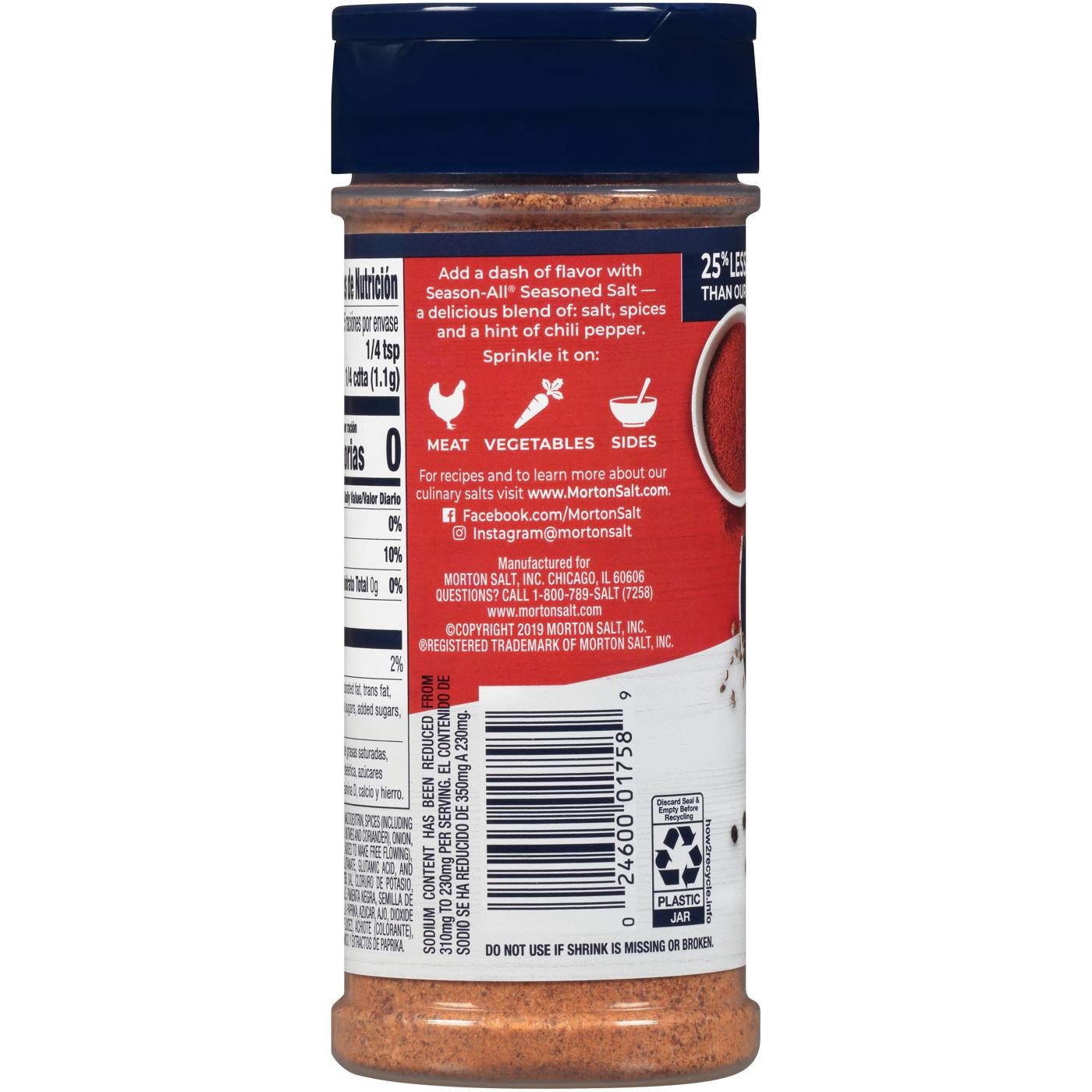 Morton Season-All Less Sodium Seasoned Salt - Shop Herbs & spices at H-E-B