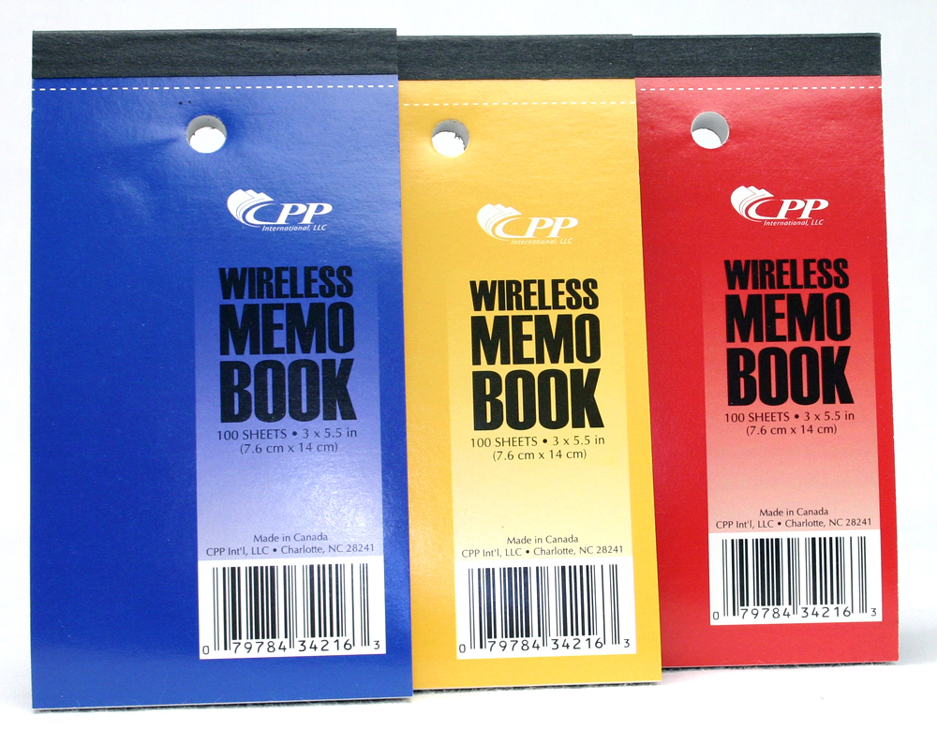 CPP International 3" x 5" Wireless Memo Book, Colors May Vary - Shop ...
