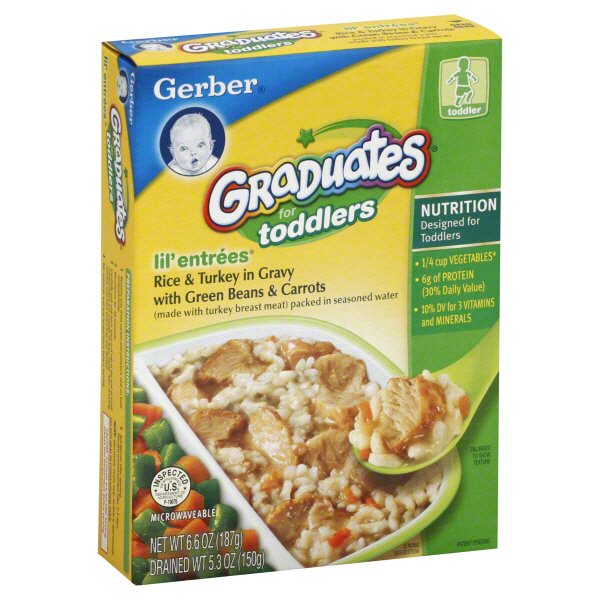 Gerber Graduates Gerber Lil Entree Rice Turkey Gravy - Shop Toddler ...