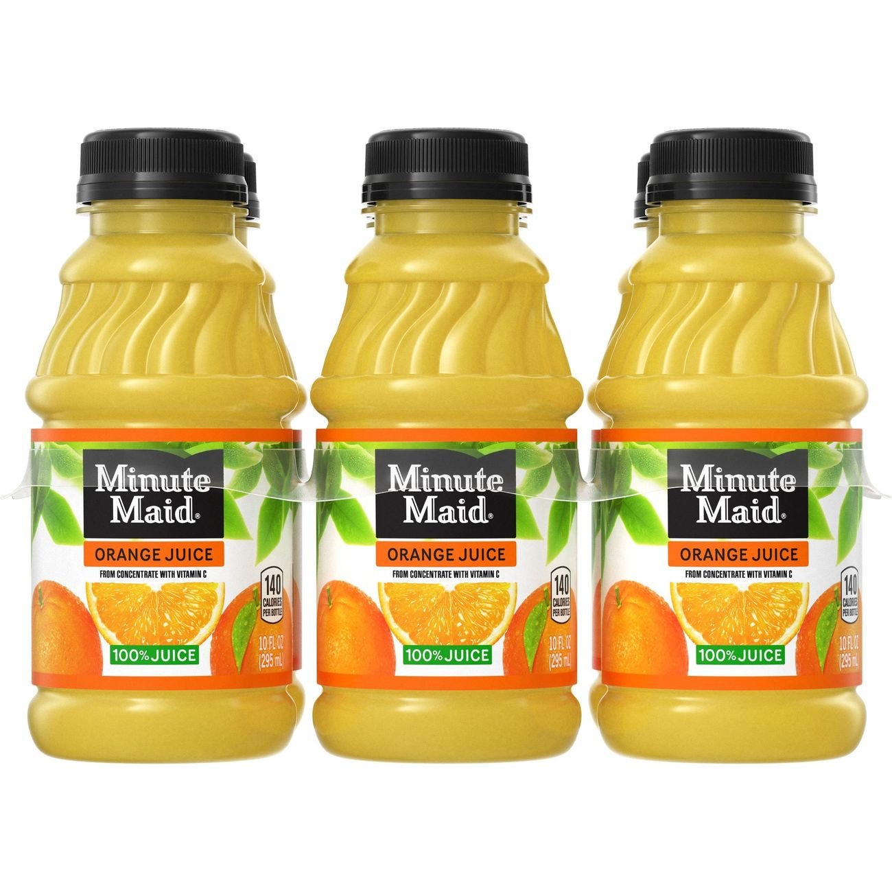 Minute Maid 100 Orange Juice 10 Oz Bottles Shop Juice At H E B