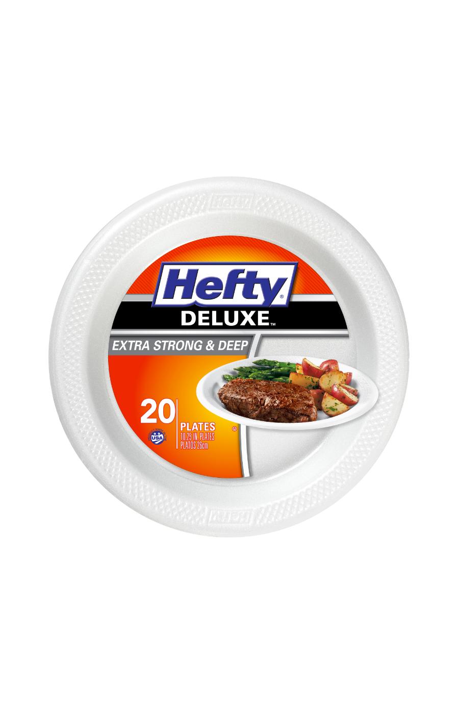 Hefty Deluxe Extra Strong and Deep 10.25 Inch Round Foam Plates - Shop ...