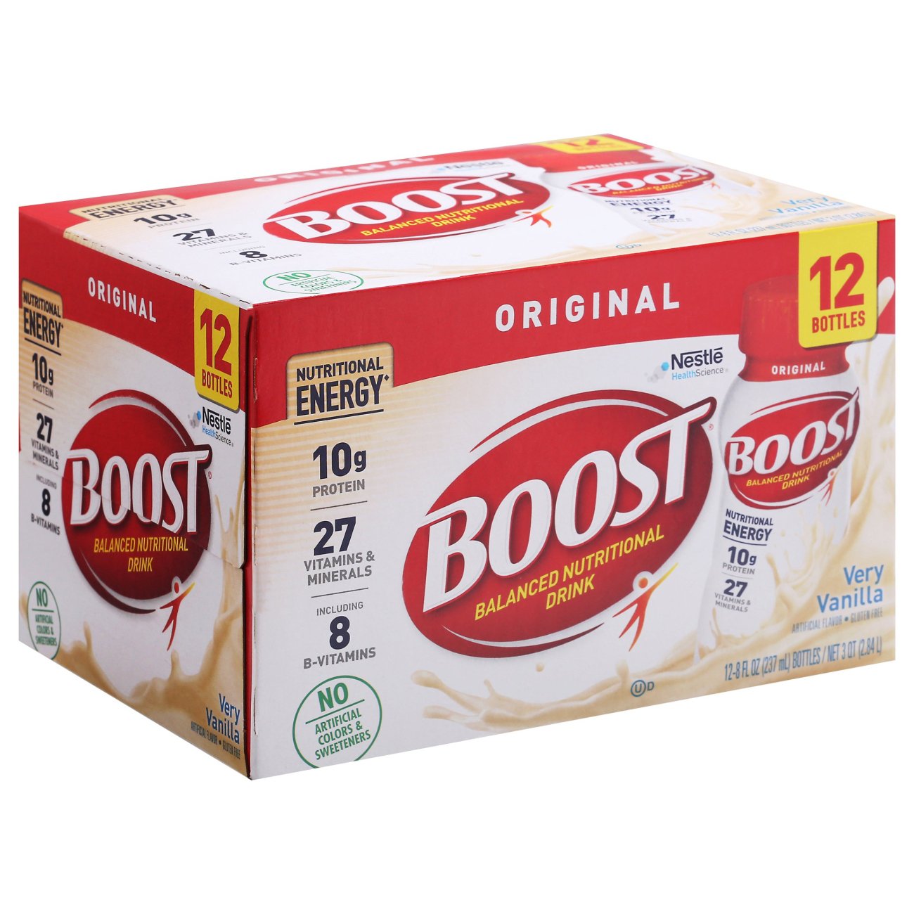 BOOST Original Complete Nutritional Drink Drink Very Vanilla 12 pk ...