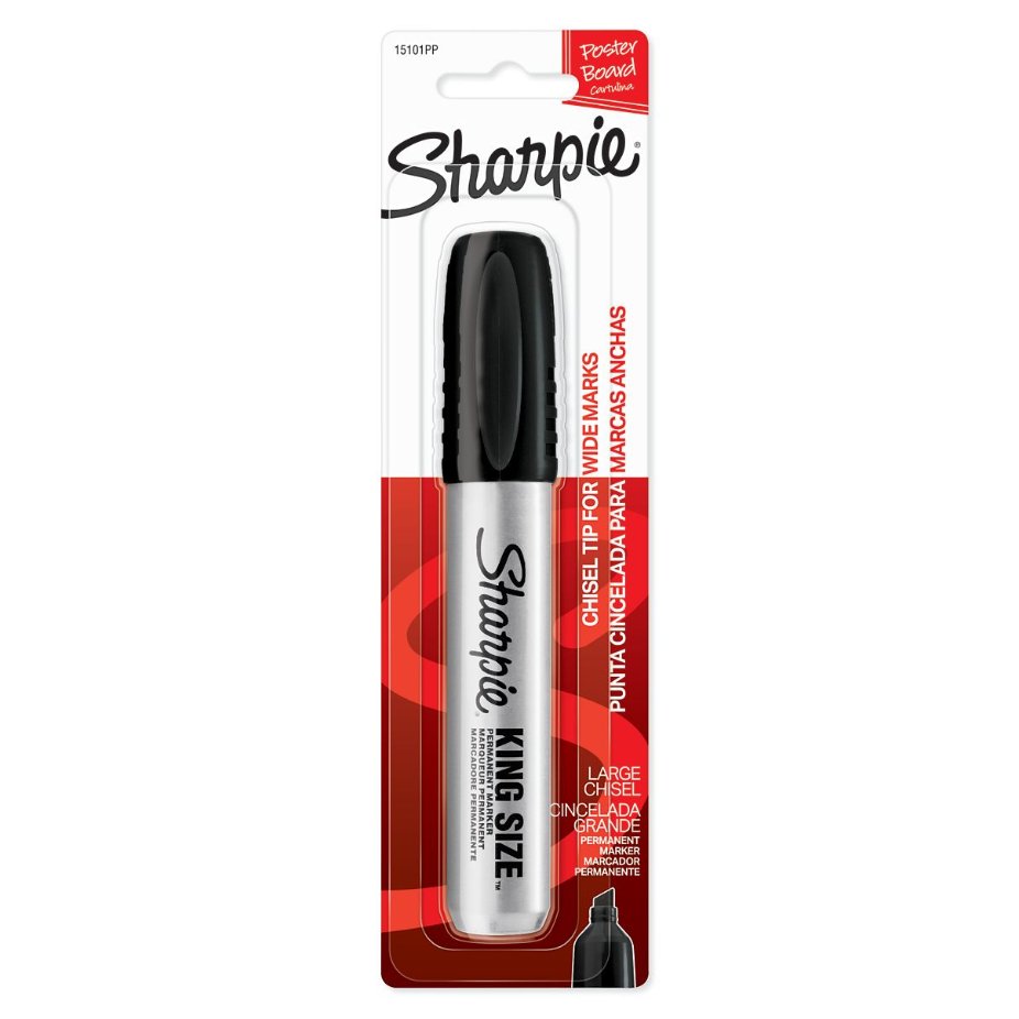 Sharpie Chisel Tip Permanent Markers - Black Ink - Shop Markers at H-E-B