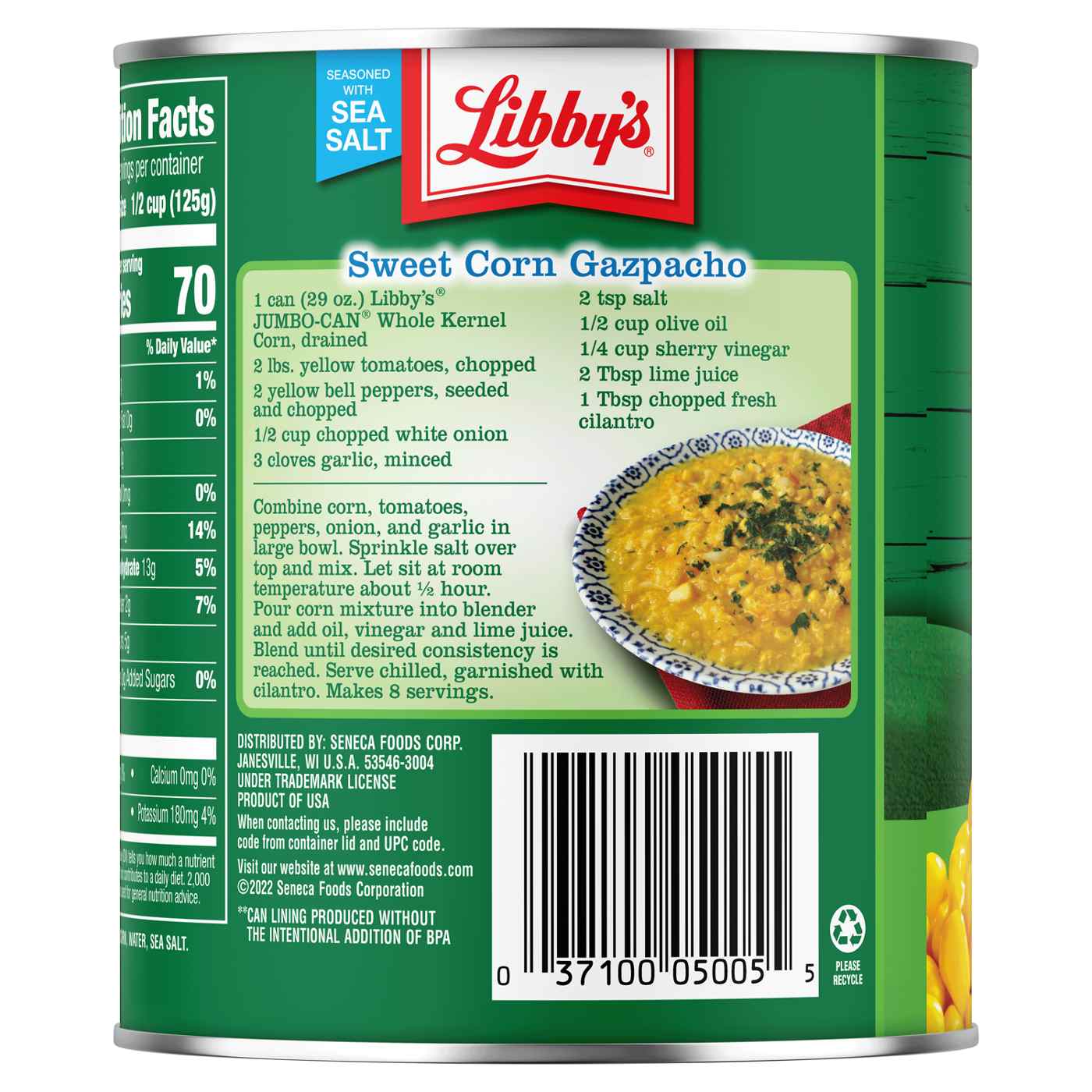 Libby's Whole Kernel Sweet Corn Jumbo-Can - Shop Corn at H-E-B