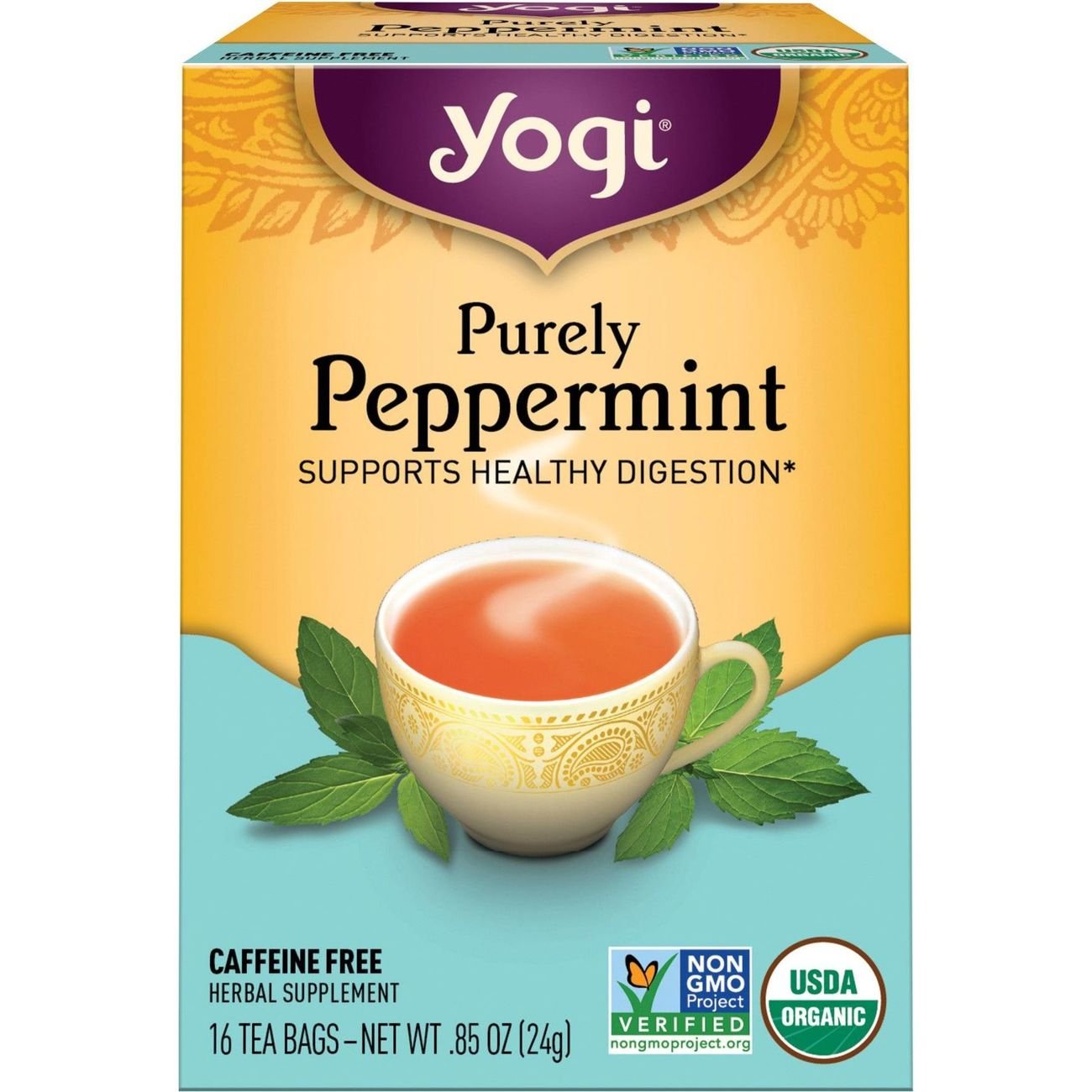 Yogi Purely Peppermint Tea - Shop Tea at H-E-B