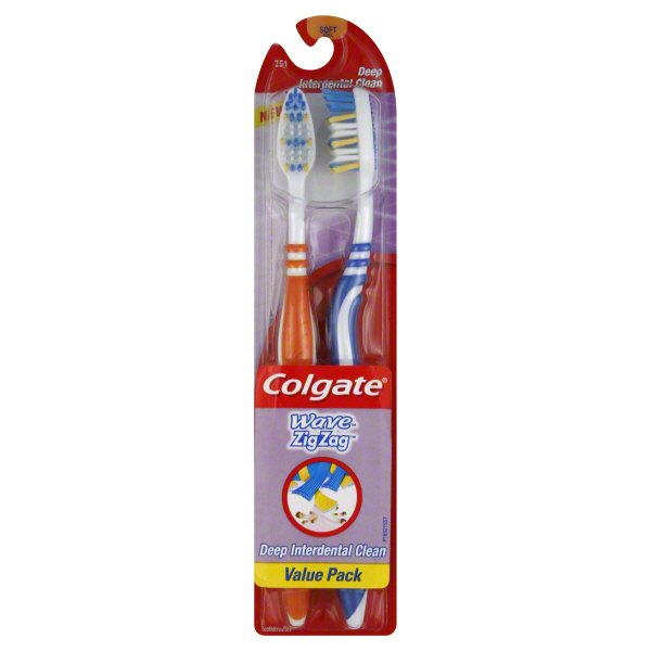 Colgate Wave ZigZag Soft Toothbrushes Value Pack - Shop Oral Hygiene at ...