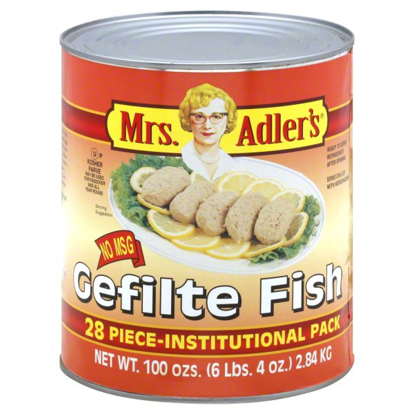 Mrs. Adler's Gefilte Fish 28 Piece-Institutional Pack - Shop Seafood at ...